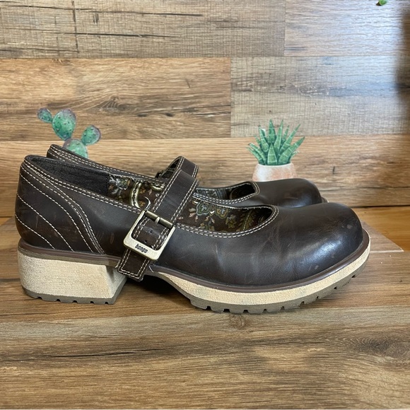 BONGO | Shoes | Vintage Bongo Y2k Leather Mary Jane Shoes Chunky Womens ...